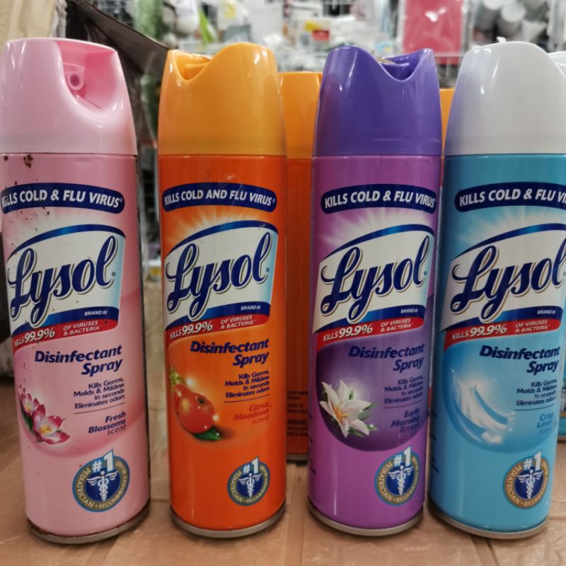 Lysol Disinfectant Spray 170g x 2 bottle (slightly defect) | Shopee ...