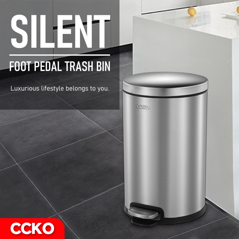 CCKO 430 High Quality Stainless Steel Step Bin with Inner Bin Layer 3L ...