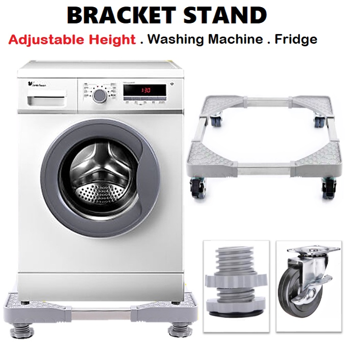 Movable Adjustable Height Washing Machine Refrigerator Undercarriage ...