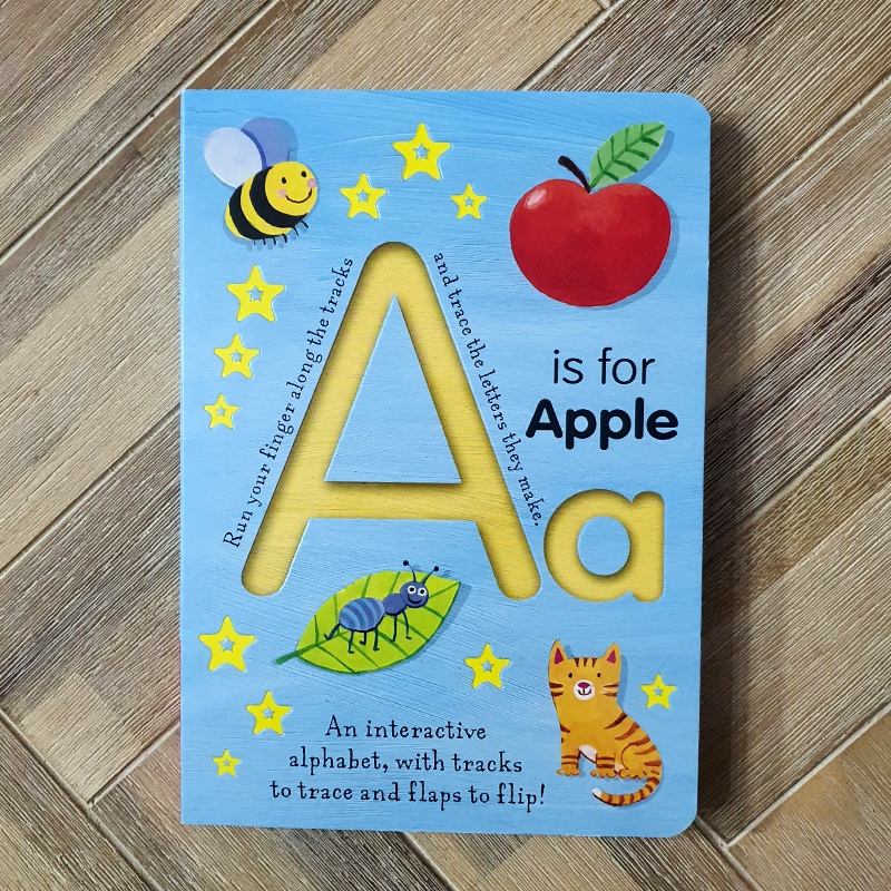A is for Apple | Children Book | Trace and Flip book | Shopee Malaysia