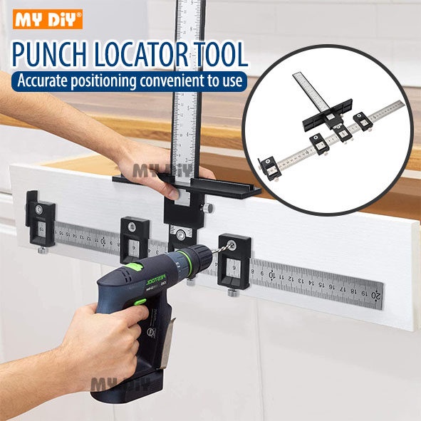 READYSTOK - SET PEMBARIS UKUR LENGKAP MUDAH PROSES GERUDI DINDING ALAT ...