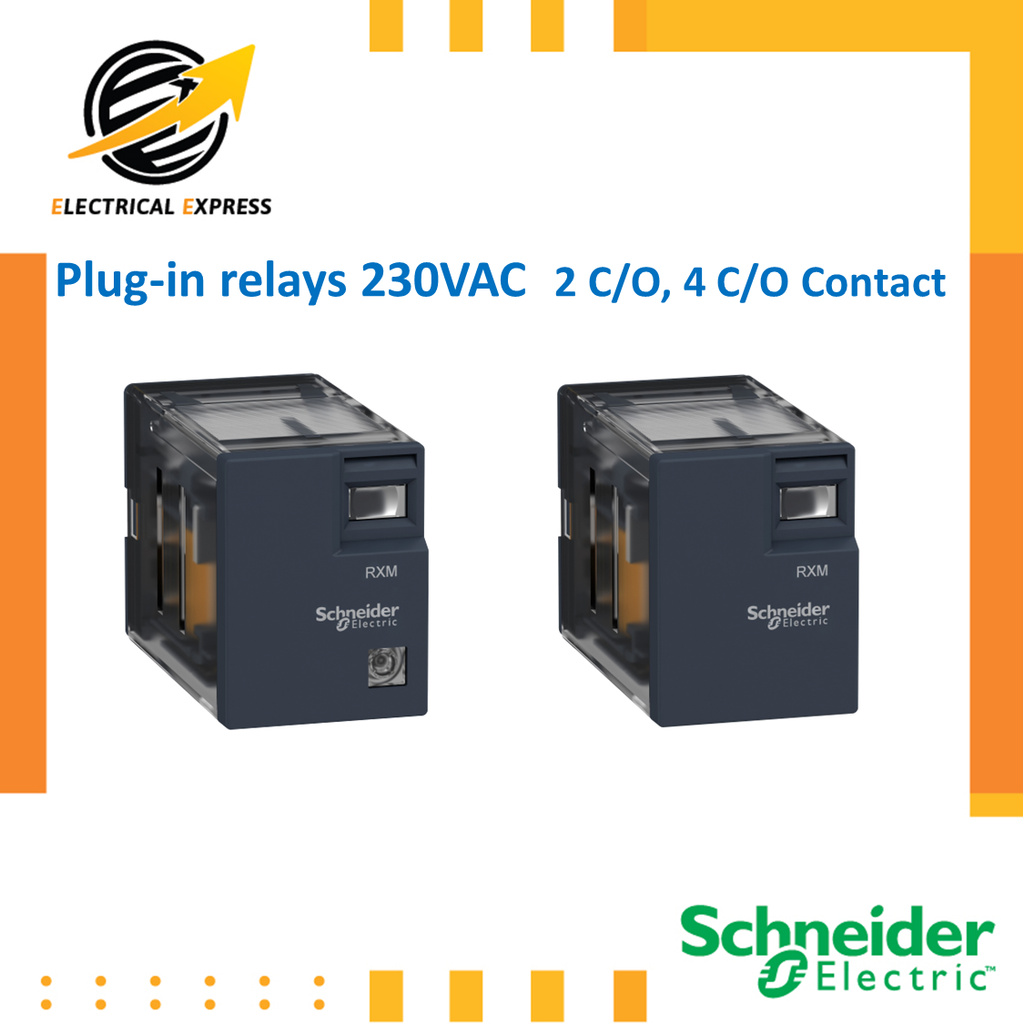 Plug-in relays 230VAC 2C/O 4C/O Contact/Relay/RXM/Relay With 2 ...