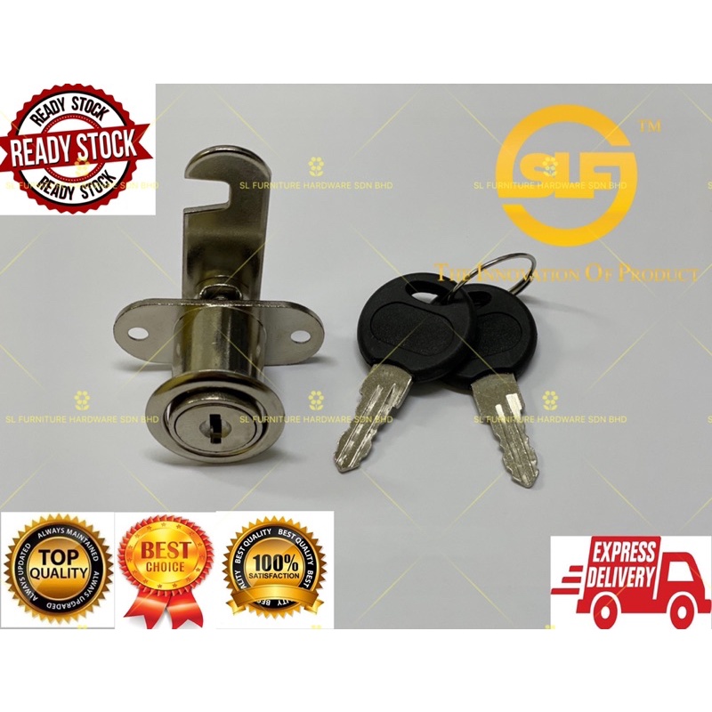 SLF Quality New Lever Universal Drawer Cylinder Cam Lock Computer Desk ...
