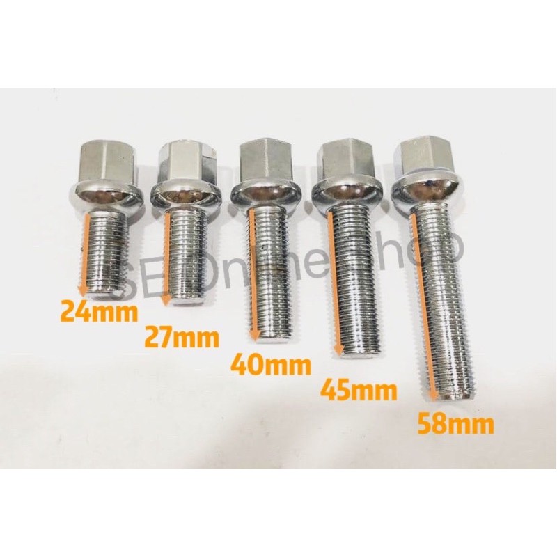 Mercedes Skru Nut Ball Type M14 1.5 Wheel Bolt,Skru Panjang,Wheel Lug ...