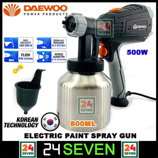 DAEWOO 500W PENYEMBUR CAT Electric Paint Spray Gun HVLP Paint Spray Gun ...