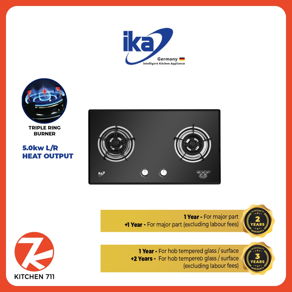 IKA-2BN/SV Built In Hob (Triple Ring of 5.0KW Left & Right heat output ...