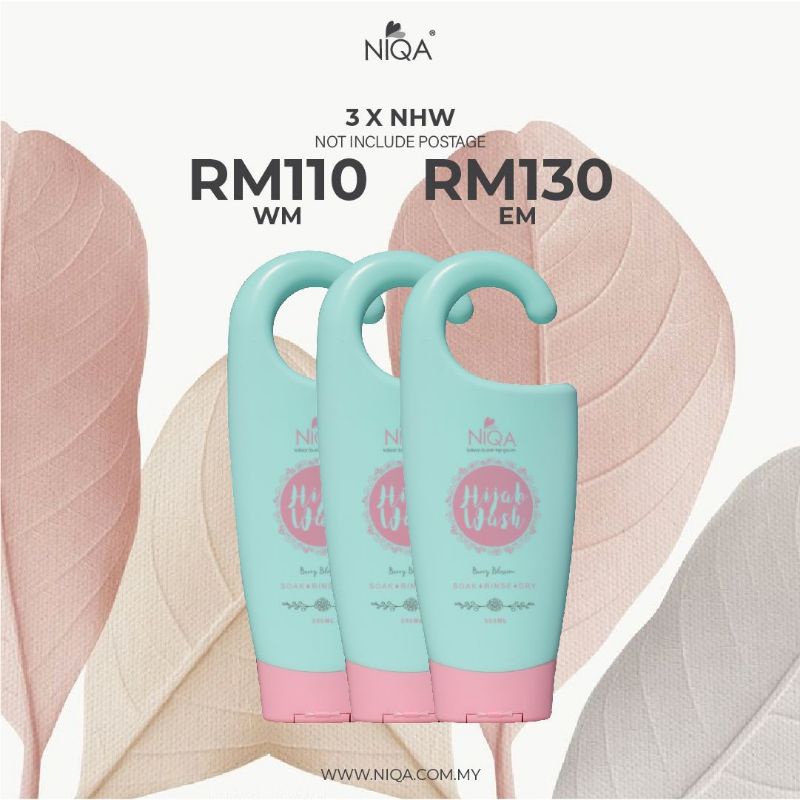 💥[PROMO LOCKDOWN]💥 12.12 NIQA HIJAB WASH 350ML X 3 RM110 | Shopee Malaysia