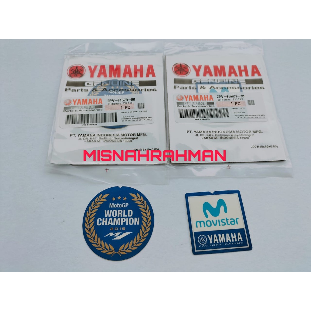 YAMAHA MOVISTAR STICKER Y15 | Shopee Malaysia
