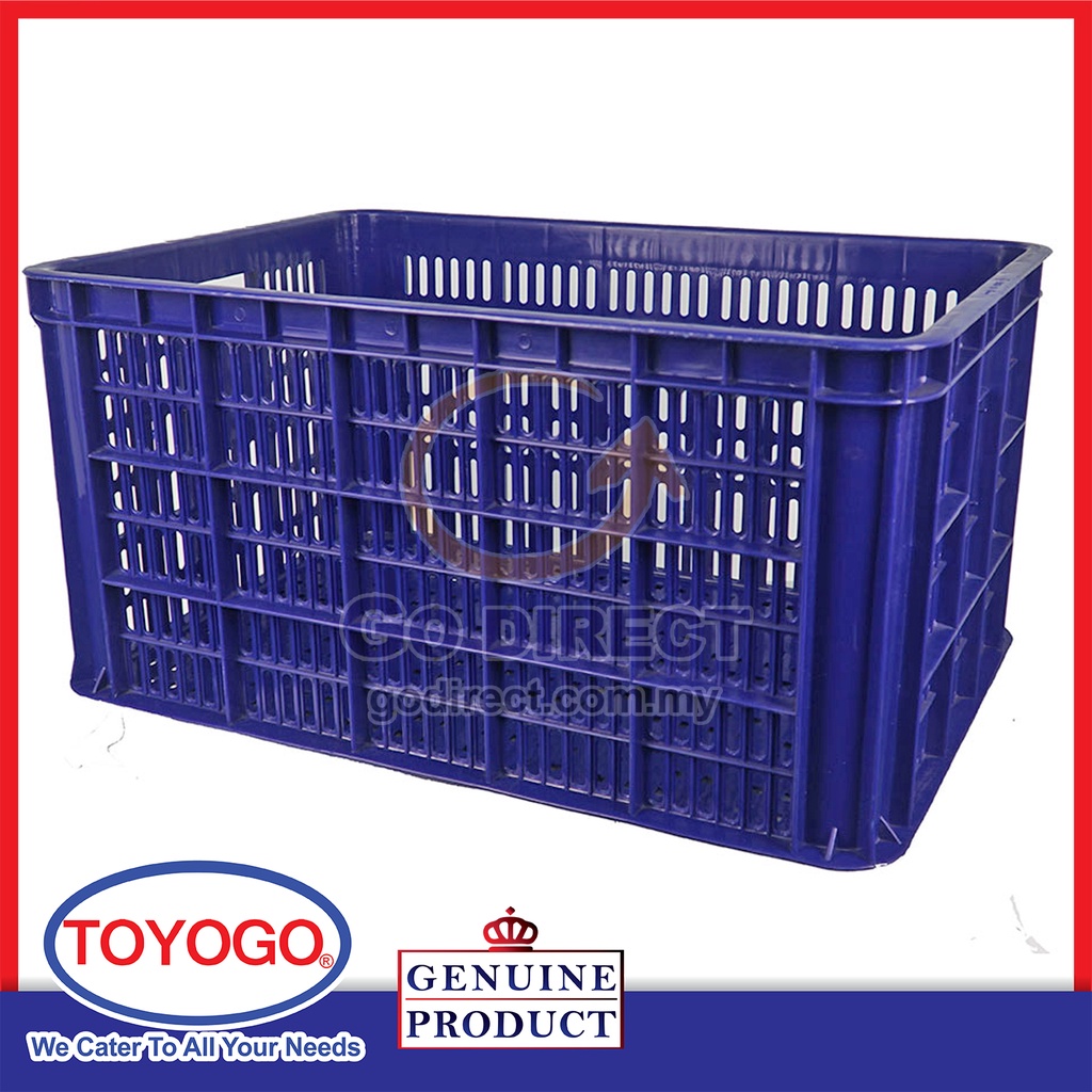 1 X TOYOGO 64L Industrial Storage Basket (4906) Heavy Duty Plastic ...