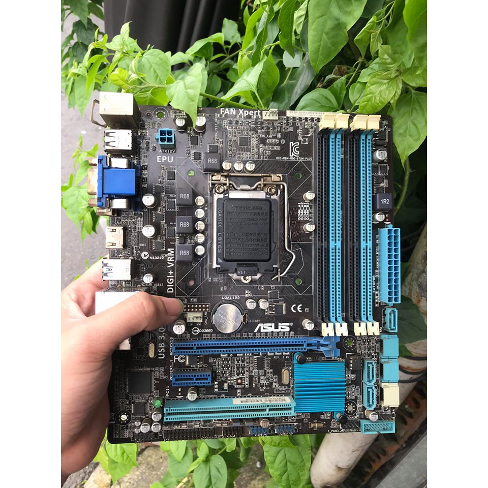 Asus B75M-Plus 4 slot Ram Motherboard, standard disassembled product (full shield) | Shopee Malaysia