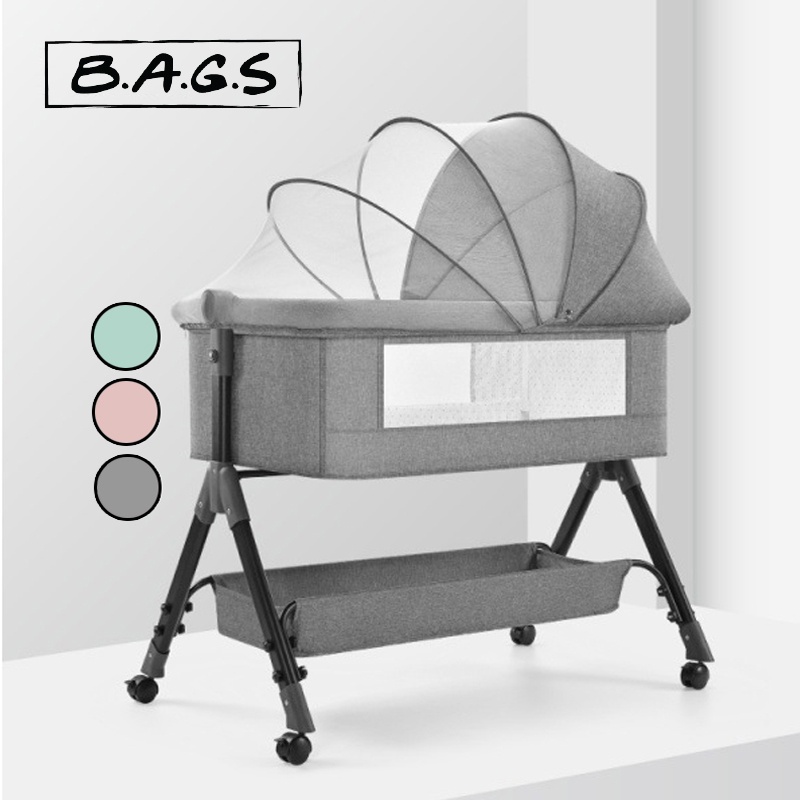 THEBAGS Crib Splicing Big Bed Portable Multi Functional Newborn Baby ...