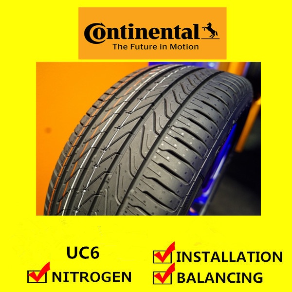 Continental ContiUltracontact UC6 tyre tayar tire (with installation) 225/55R17 225/45R18 225 ...
