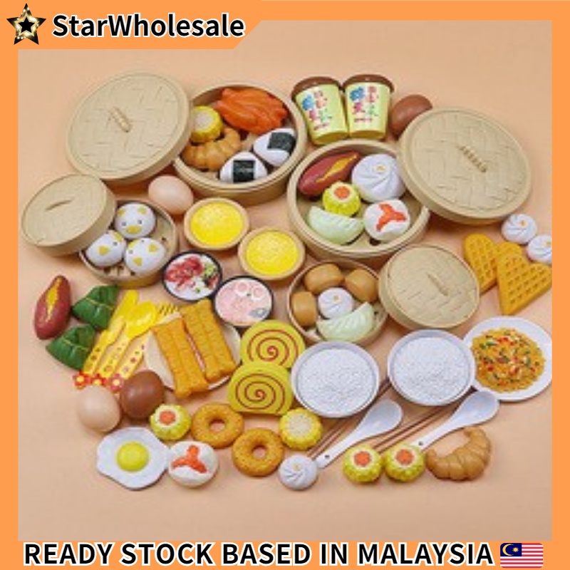 Ready Stock Toy Kids Pretend Play Toys Chinese& Western Food Playset ...