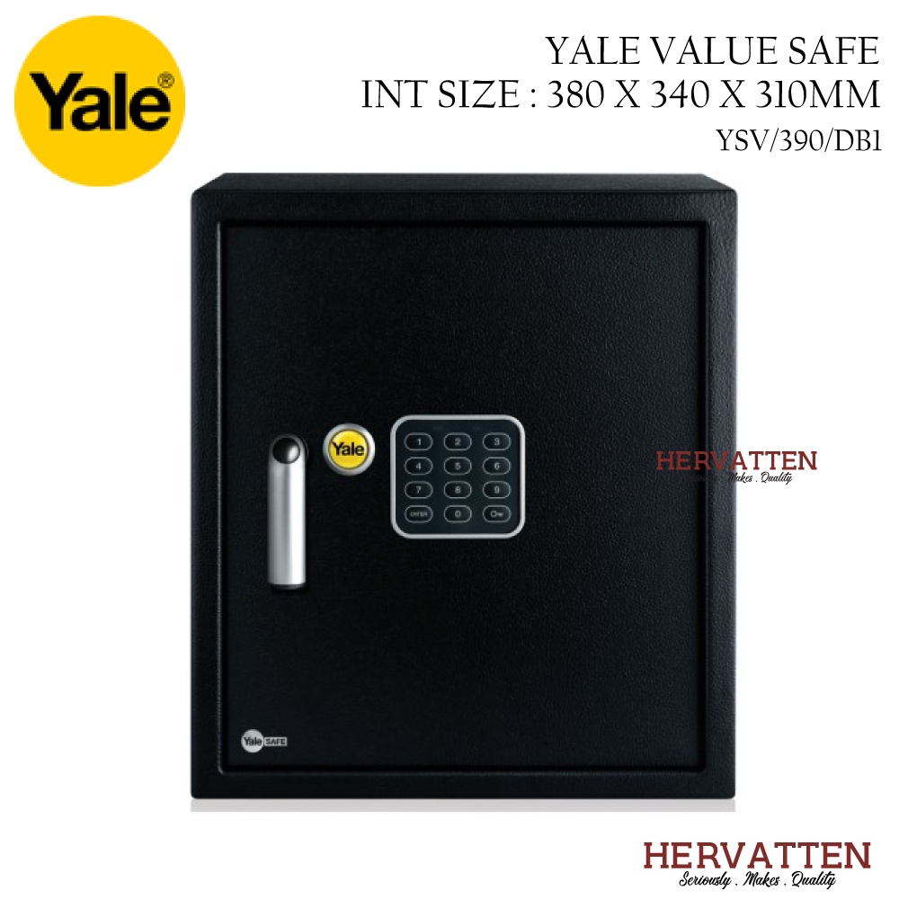 YALE YSV/390/DB1 HOME OFFICE ELECTRONIC SECURIFY VALUE SAFE BOX ...