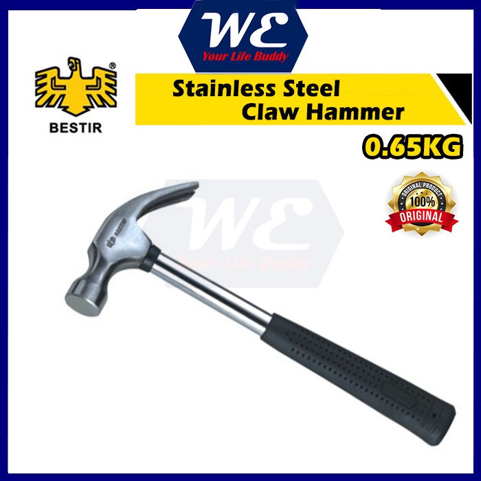 Bestir 650g Stainless Steel Claw Hammer Tukul Besi | Shopee Malaysia