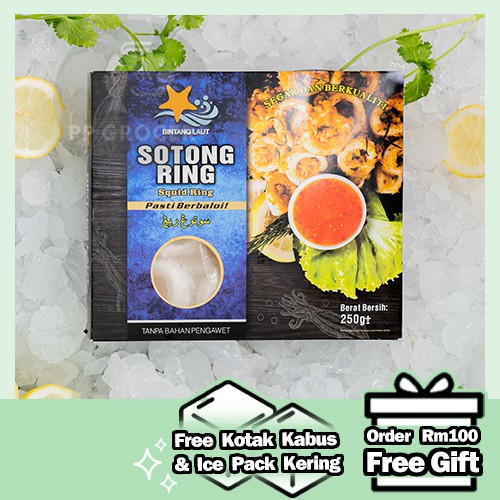 PP GROCER Sotong Ring Squid Ring Bintang Laut Frozen Seafood Frozen ...