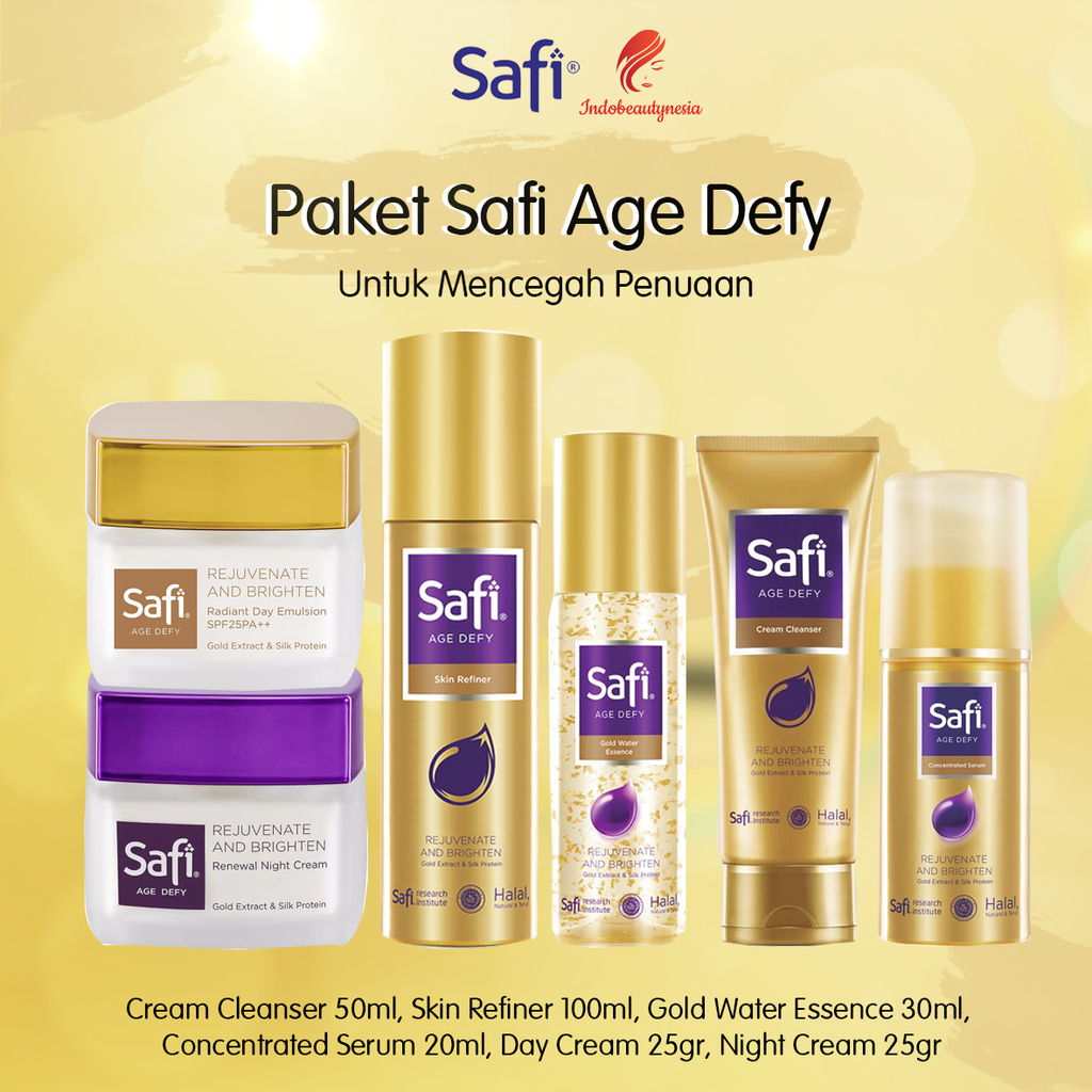 Safi Age Defy Gold 6-piece Complete Package - Premature Aging Package ...