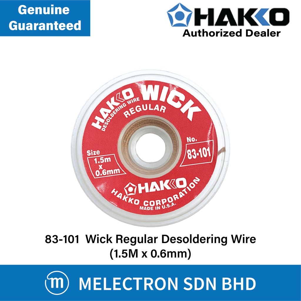 HAKKO 83-101 Wick Desoldering Wire 0.6mm | Shopee Malaysia