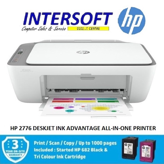 HP 2875 DESKJET INK ADVANTAGE ALL-IN-ONE PRINTER [PRINT, SCAN , COPY, WIRELESS] | Shopee Malaysia