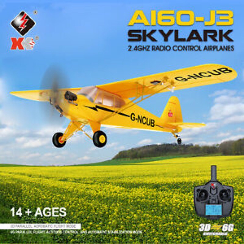 XK A160-J3 SKYLARK RC AIRPLANE WITH BRUSHLESS MOTOR RTF | Shopee Malaysia