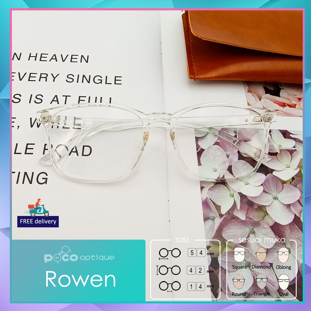 POCO Rowen Unisex Korean Fashion Style Spectacle | Shopee Malaysia