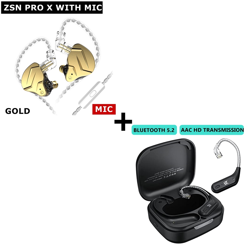 KZ ZSN PRO / ZSN PRO X Earphone 2-Driver In Ear Headphone Headset IEM ...