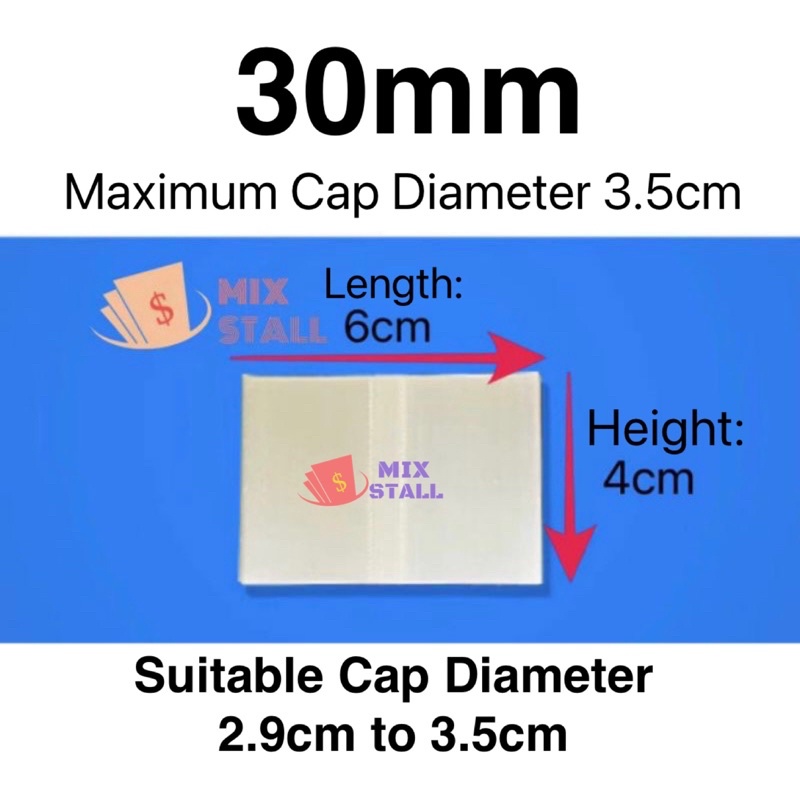 Shrinkable Plastic Sealer Cap Seal For Jars Bottles Balang botol-READY ...