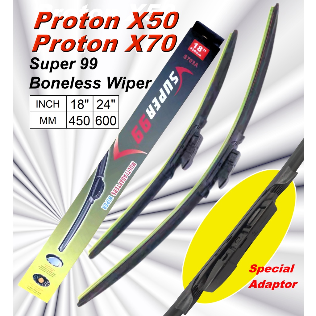 Proton X50 X70 High Quality Super 99 Wiper Blade (2pcs) | Shopee Malaysia