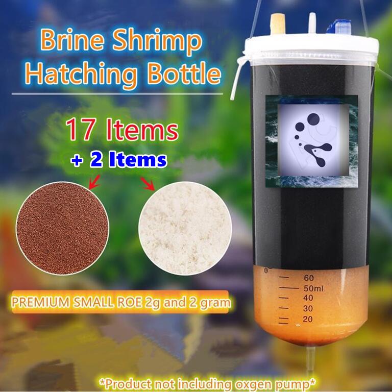 Brine Shrimp Hatching Set Bottle 17in1 - 250ml (Small size) | Shopee ...