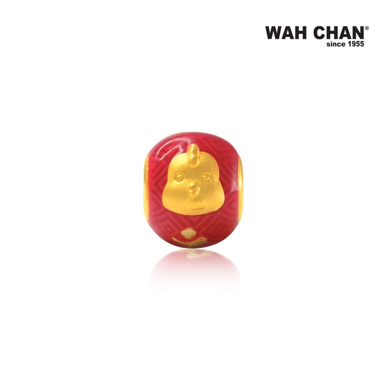 WAH CHAN 999 Gold The Adorable Zodiac Series Rooster Charm 足金十二生肖巧萌系列 ...