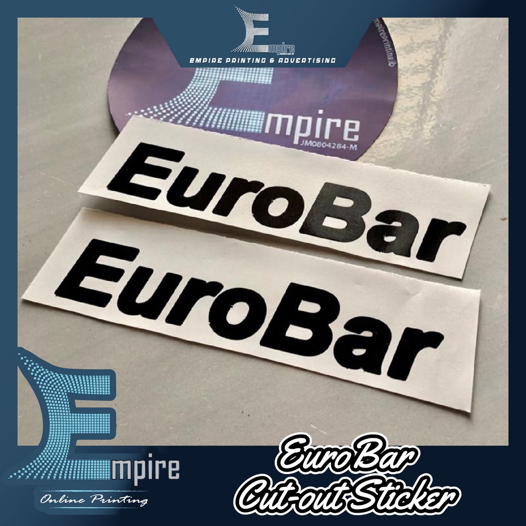 🔥 EuroBar Cut-Out Sticker 🔥 READY STOCK 🔥 | Shopee Malaysia