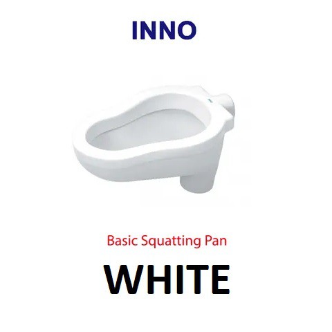 [TKM] INNO OVANI BACK INLET SQUATTING PAN (WHITE) FREE HIGH LEVEL ...