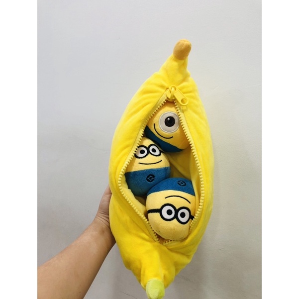 (Clearance Price) 40CM Minion Bananas Stuffed Toys (Original) | Shopee ...