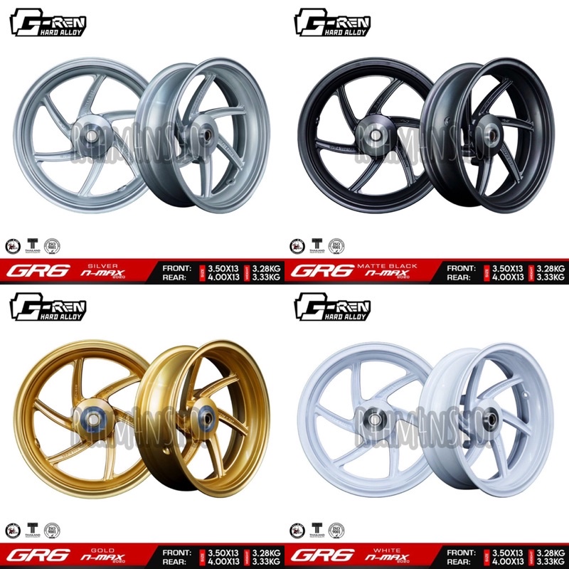 ADV150 / NMAX V2 / NVX sport rim G REN Mags Gr6 14 inch | Shopee Malaysia