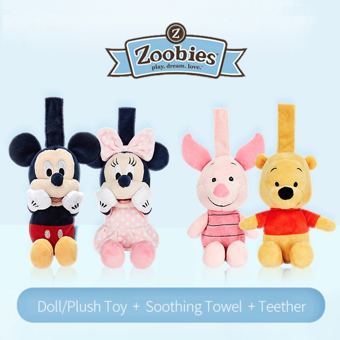 Zoobies 3 in 1 Disney Snuggle Toy Series (Mickey Mouse, Minnie Mouse ...