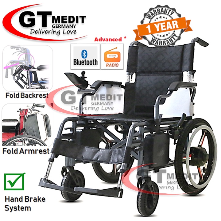 ELWDY01102L GT MEDIC GERMANY Lightweight Electric Wheelchair Travel ...