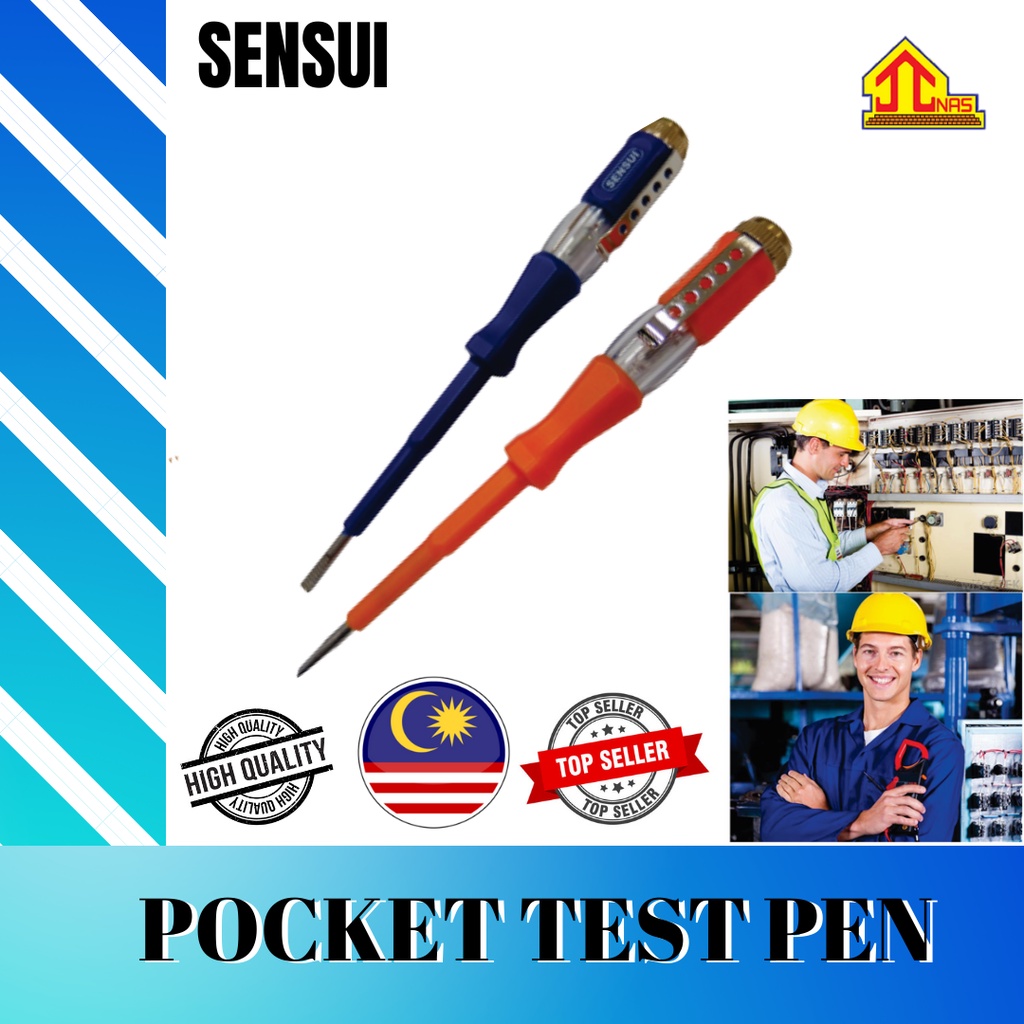 SENSUI TESTPEN / HEAVY DUTY POCKET TESTPEN / TESTPEN MURAH / ST32 150mm ...