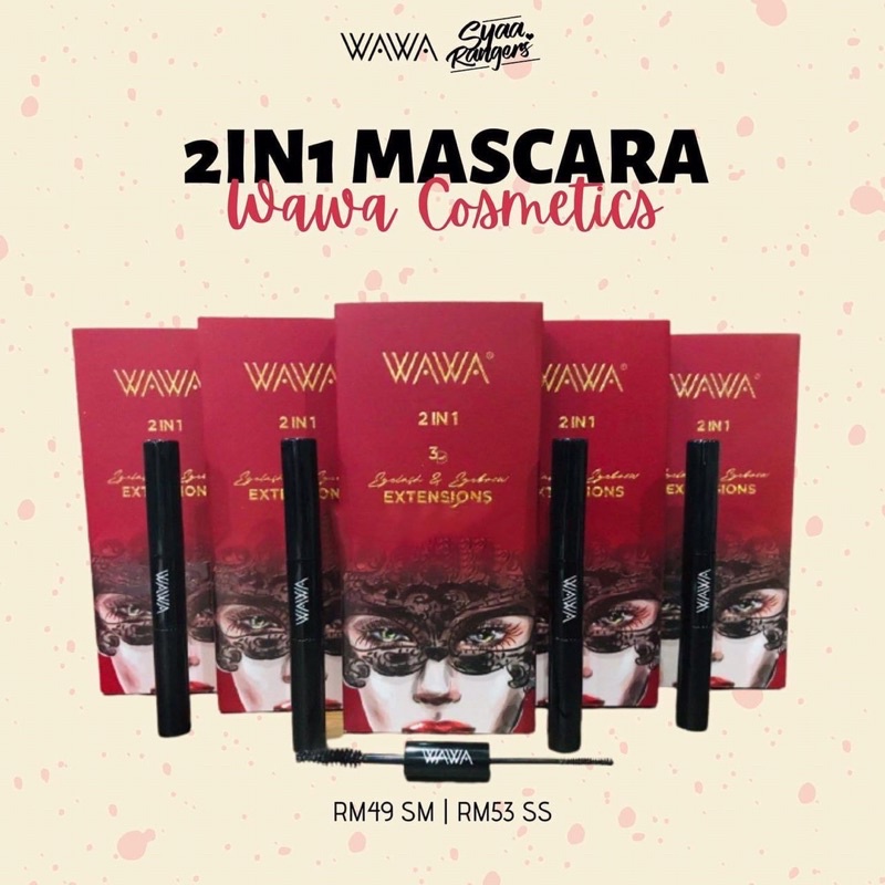 WAWA 2in1 3D MASCARA | Shopee Malaysia