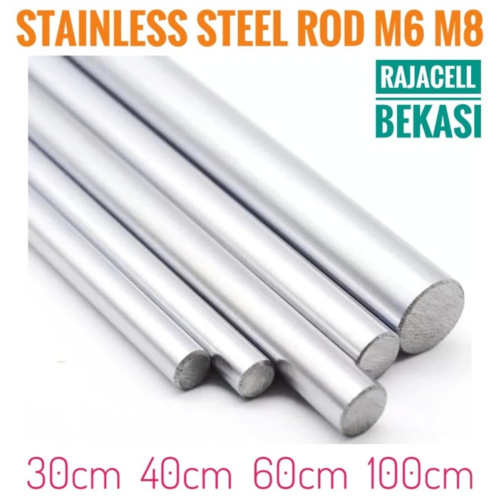 Iron Smooth Rod As Shaft CNC Stainless Steel Roundbar M6 6mm M8 8mm ...