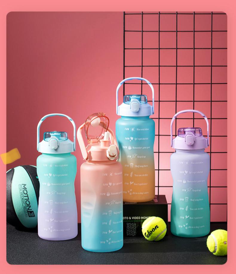 1500ml / 2000ml Plastic Water Bottle with Gradient Colour | 渐变色大水瓶 9972 ...