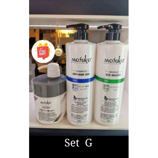 Mosuko(Promotion set) Anti Hair Loss Shampoo/Hair Tonic/Masque | Shopee ...