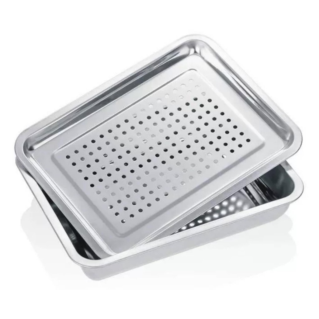 Stainless Steel Rectangular Water Oil Filter Tray With Holes/Tray With ...