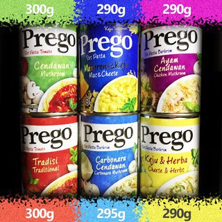 PREGO SPAGHETTI SAUCE / PREGO SOS PASTA - 295GM VARIOUS FLAVOUR ...