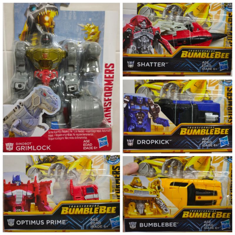 Transformers Bumblebee Movie Shatter Optimus Prime Bumblebee Dropkick ...