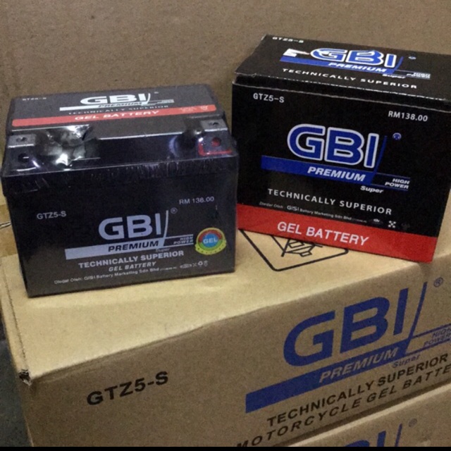 GBI/Osima YTZ5S battery for Yamaha,Honda,Suzuki Y15,Fz150,Lc135,Srl115 ...