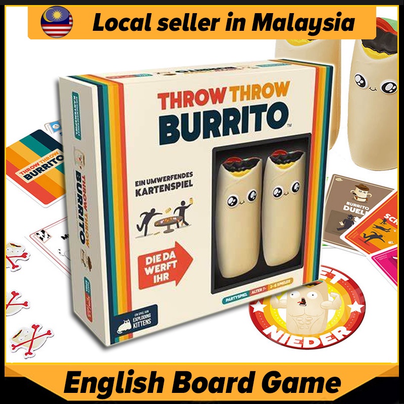 Ready Stock★★Board Game - Throw Throw Burrito Kickstarter Retail ...