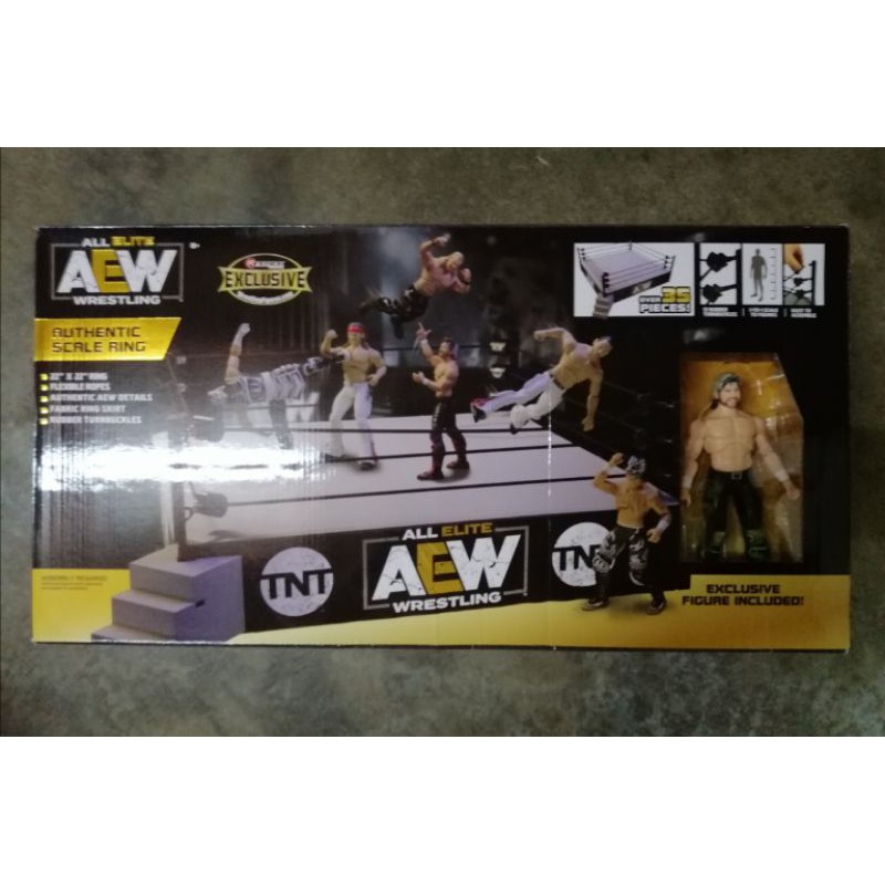 Jazwares AEW Authentic Scale Wrestling Ring Playset with Kenny Omega ...