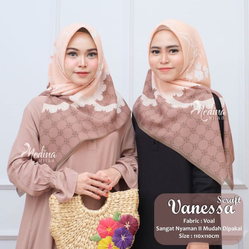 Scraft Hijab Vanessa Original voal Material by Medina Hijab | Shopee ...
