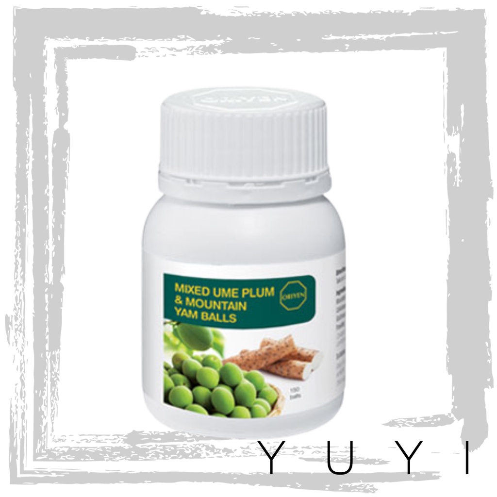 【Oriyen】Mixed Ume Plum & Mountain Yam Balls - 150 X 230mg | Shopee Malaysia