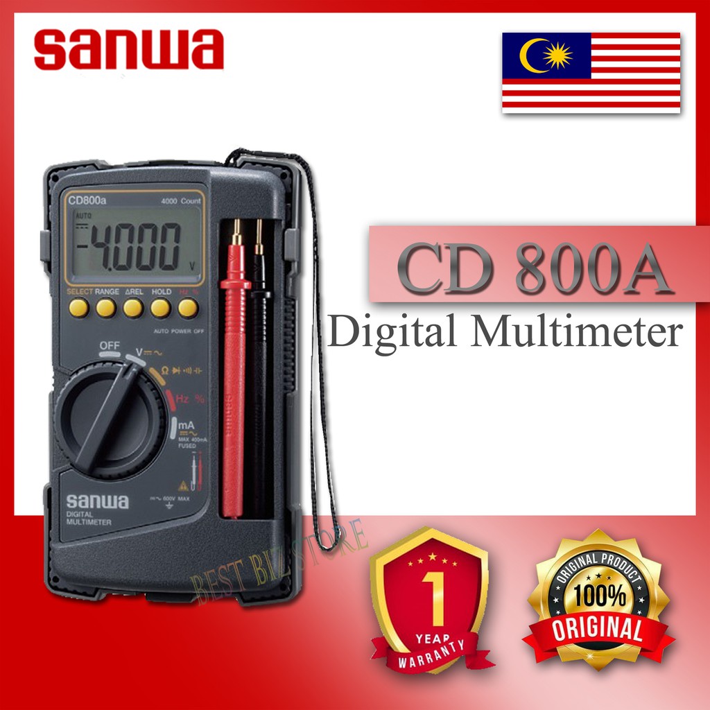 Sanwa CD800a Digital Multimeter AC/DC Voltmeter | Shopee Malaysia